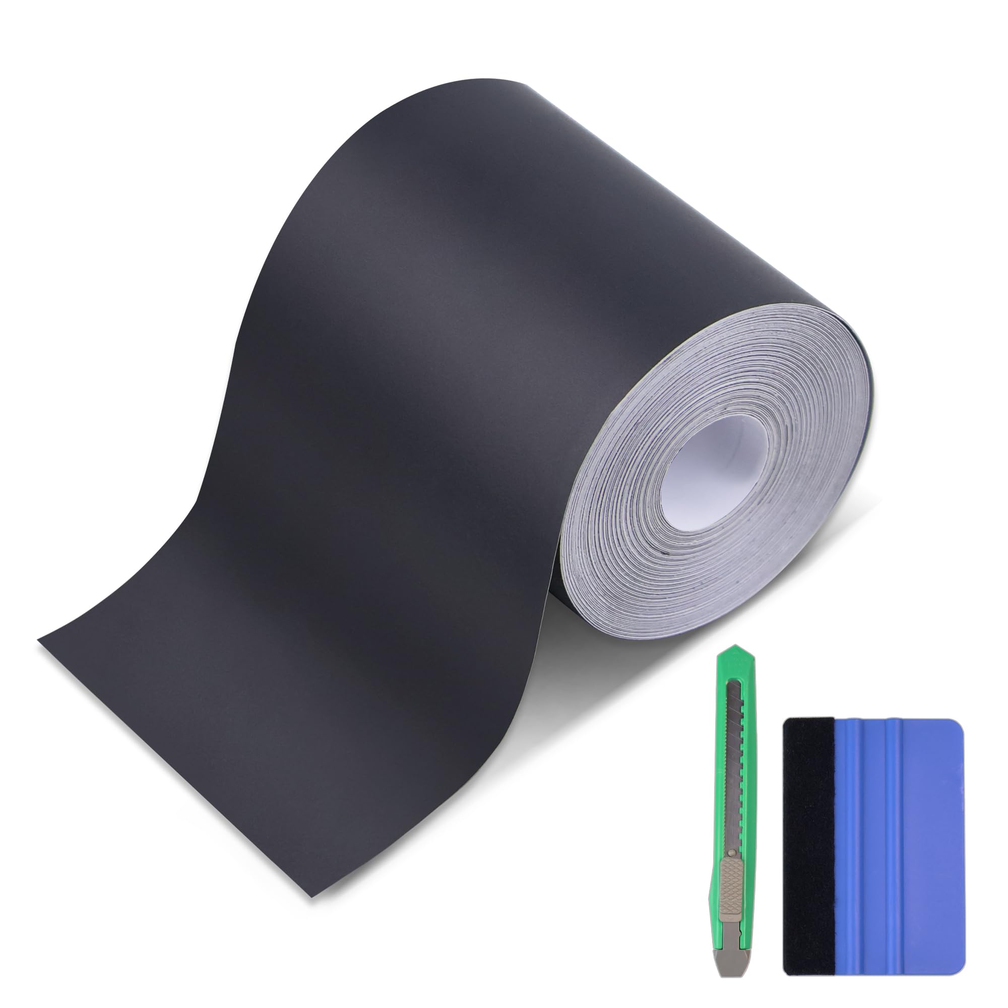 Snapklik.com : Lypumso Matte Black Vinyl Wrap Tape Roll, 3 Inch X 30ft ...
