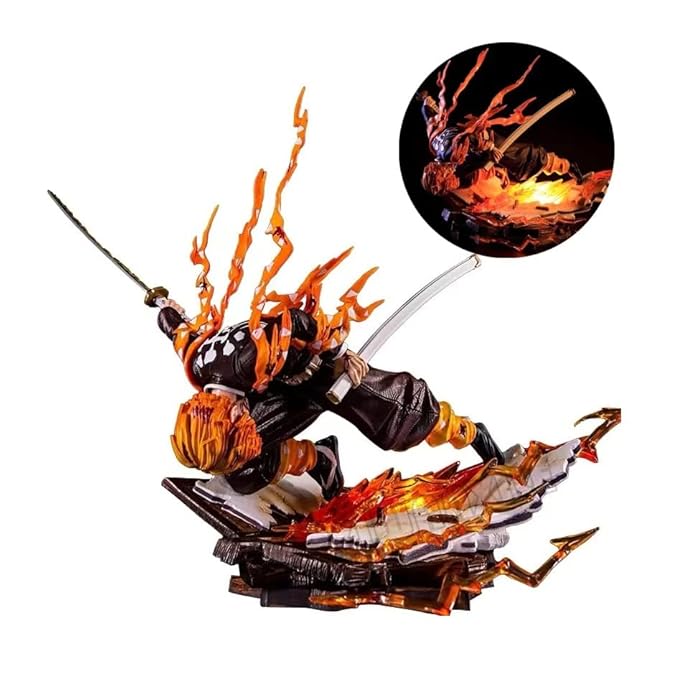 Buy KENMA Demon Slayer Kimetsu no Yaiba Anime Figure Agatsuma Zenitsu ...
