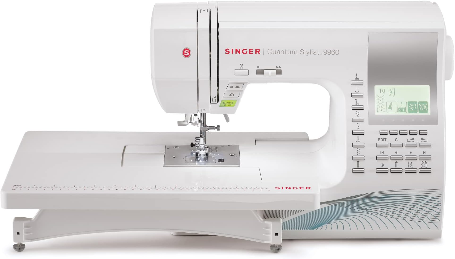 SINGER Quantum Stylist 9960 Computerized Portable Sewing Machine with ...