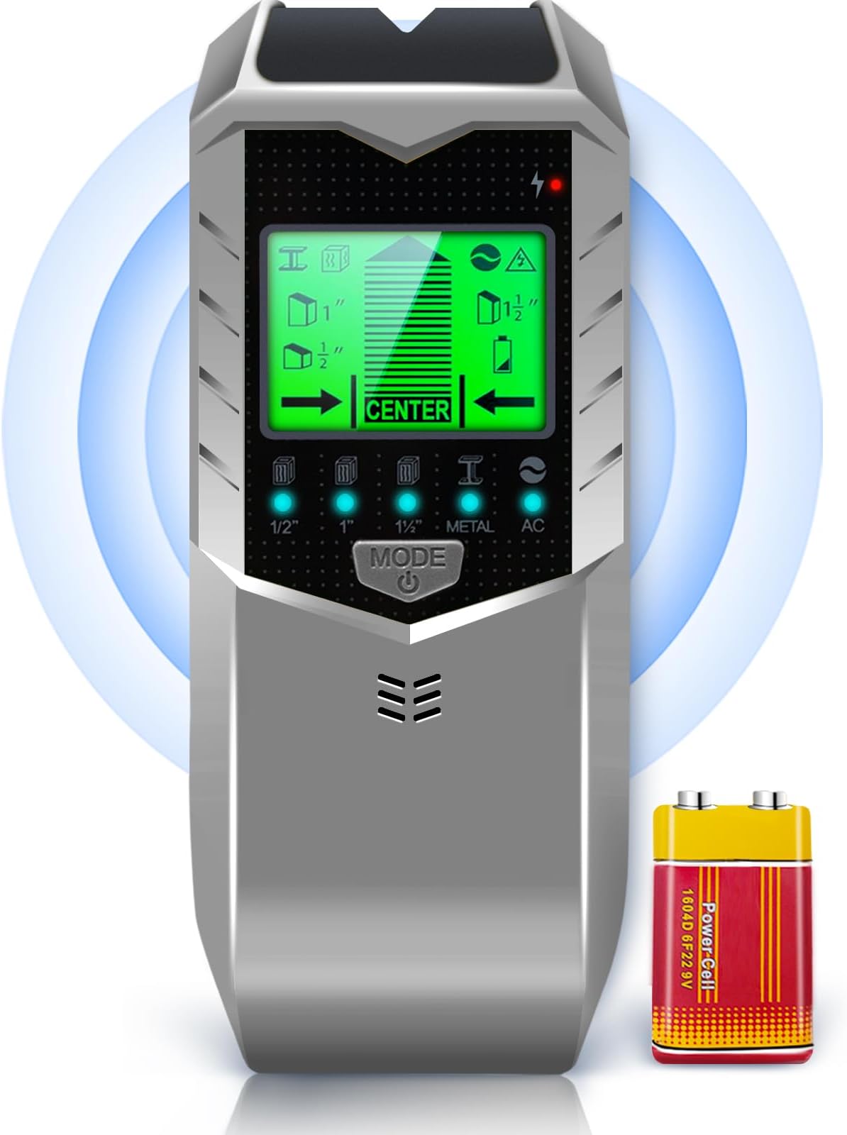 Stud Finder Wall Scanner, 5 IN 1 Upgraded Accuracy LCD Display Wall Wood Metal Stud Finder ...