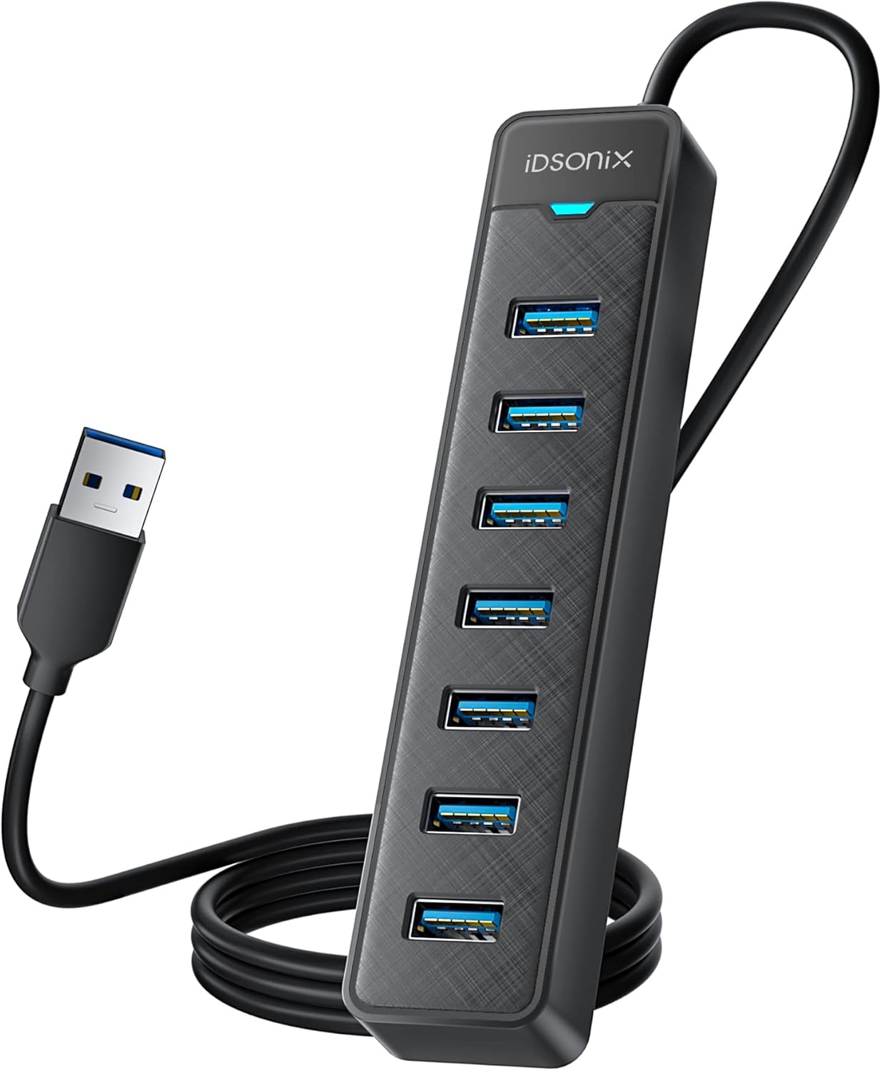 iDsonix USB Hub 3.0, 7 Ports USB Hub USB Verteiler Multiport Adapter ...