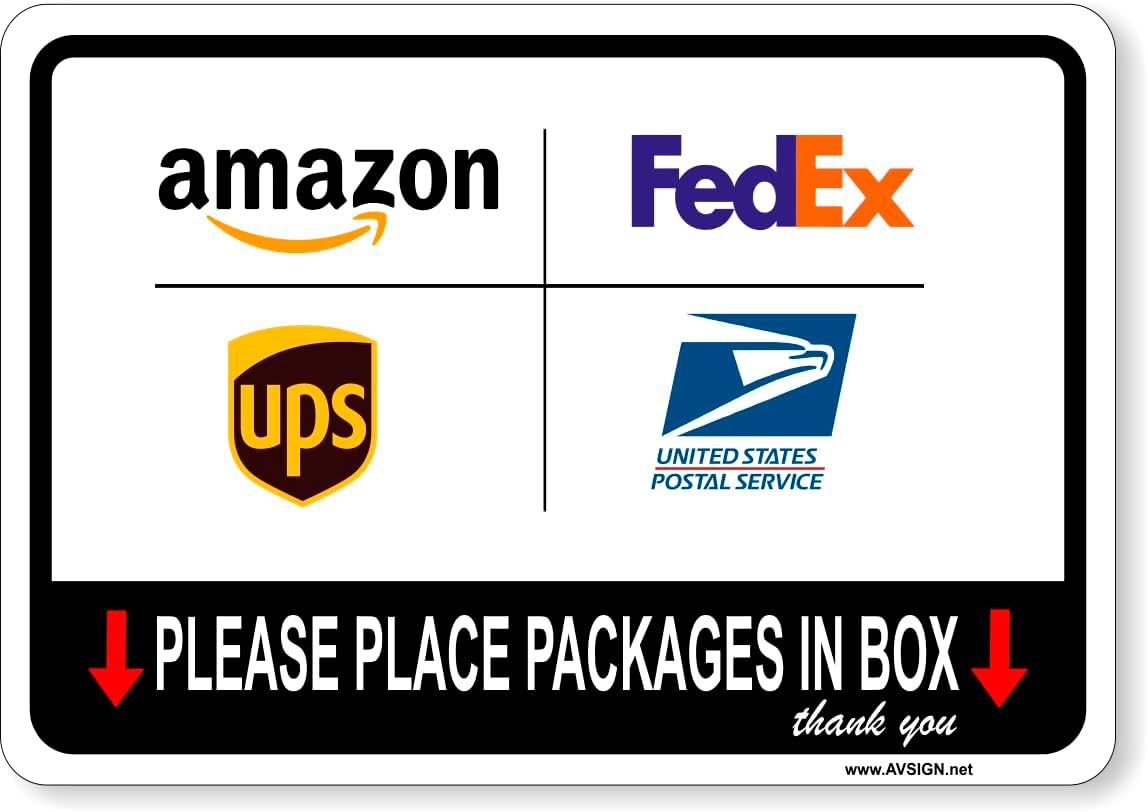 Amazon.com : Metal Delivery Sign | Yard Sign | Front Door Sign for ...