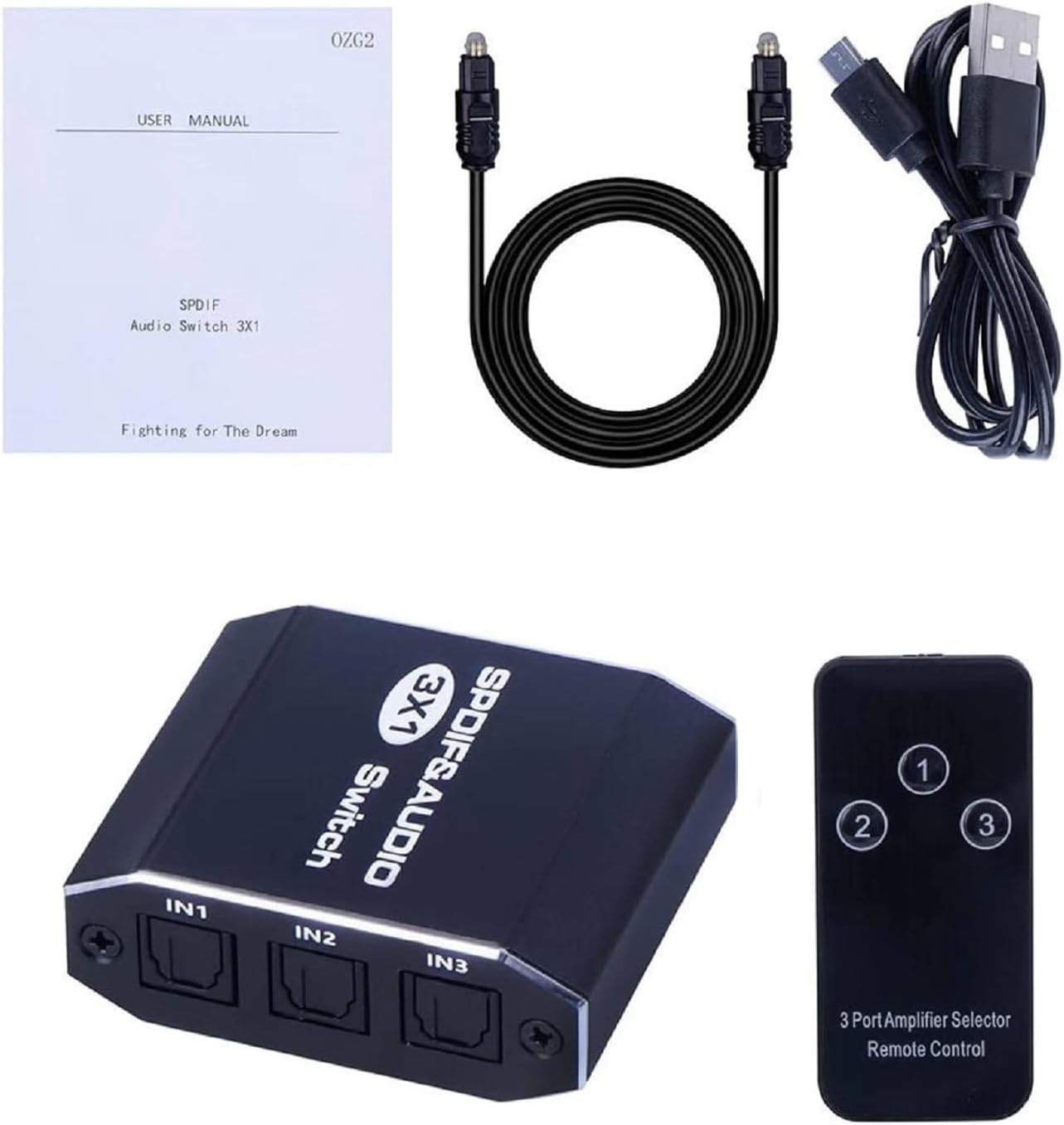 Amazon.com: MOOKEENONE HDMI Splitter 1in 3 Out HDMI Switcher UHD HDMI 2 ...