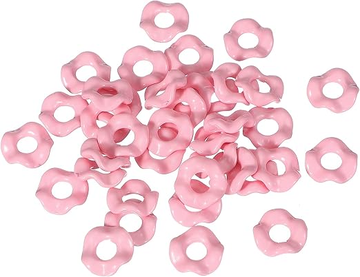 Amazon.com: uxcell 30 Pcs Wavy Spacers for Beaded Pens, Acrylic Flower ...