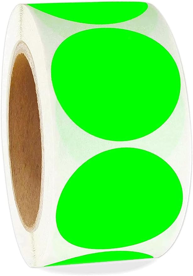 Amazon.com : 2 Inch Color-Code Labels Round Circle Stickers for Color ...