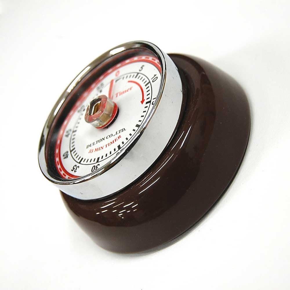 Amazon | 【ダルトン】 KITCHEN TIMER W/MAGNET BROWN 【DULTON】 | DULTON | キッチン ...