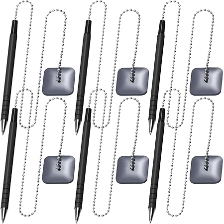 Amazon.com: 1InTheOffice Pen with Chain 7mm, Security Pen Chain, Desk ...