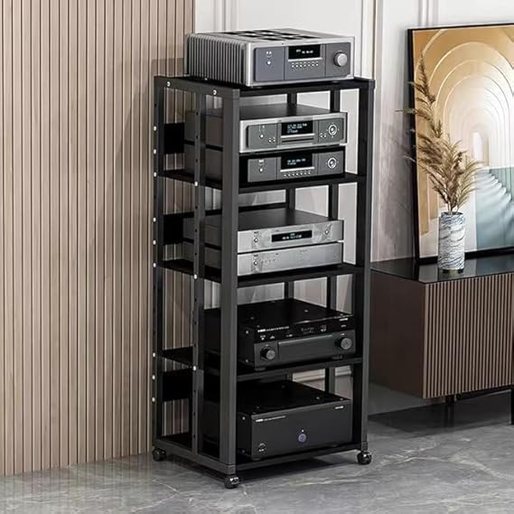 Amazon.com: SHZYJBRY 5-Tier AV Media Stand, Stereo Component Stand ...