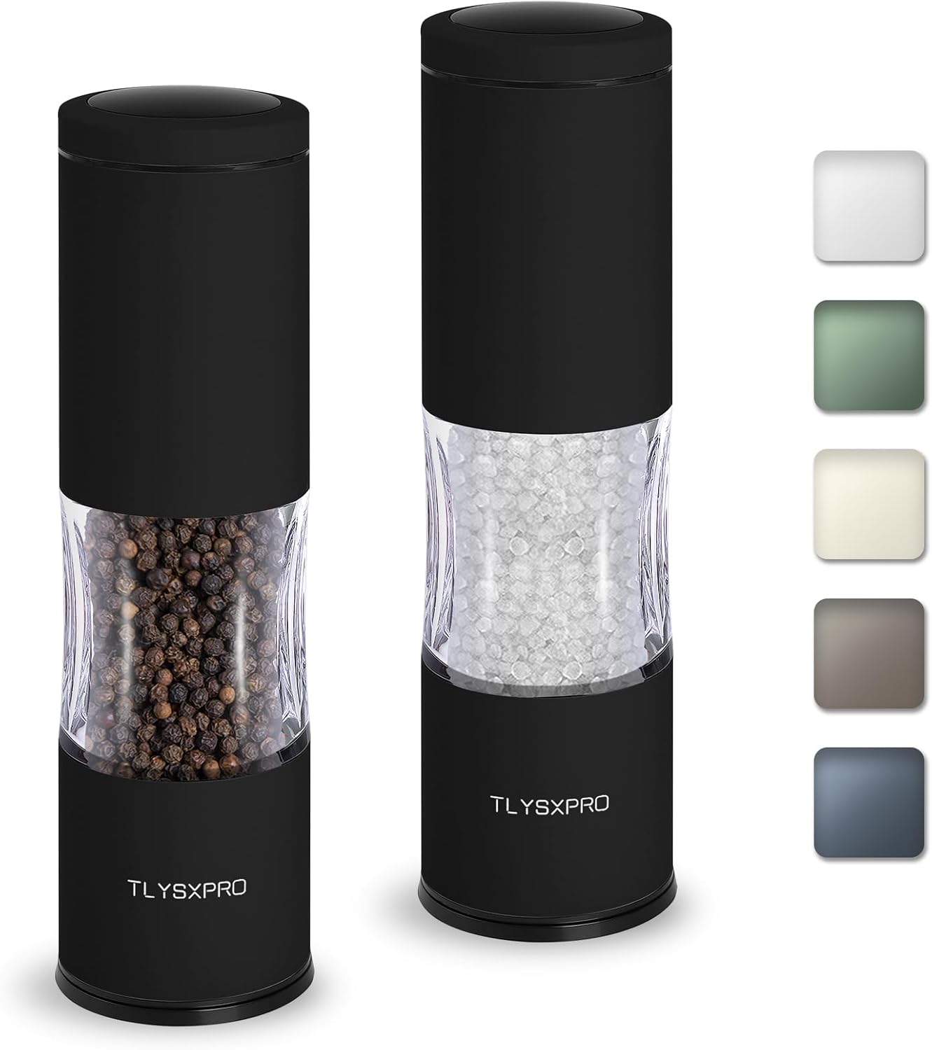 Amazon.com: Salt and Pepper Grinder Set with Adjustable Coarseness ...