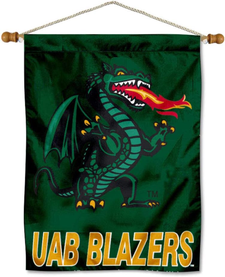 Amazon.com: College Flags & Banners Co. UAB Blazers Banner with Hanging ...