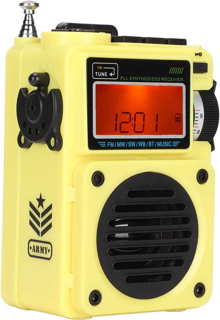 Amazon.com: Portable Full Band Digital Radio, LCD Display Alarm Clock ...