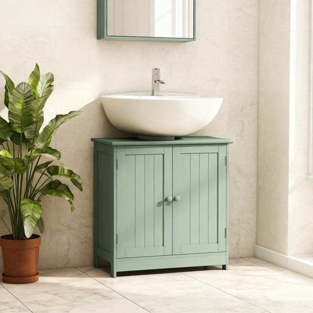 Amazon.com: PAXIPEX 24" U-Shaped Space-Saving Lavatory Storage Cabinet ...