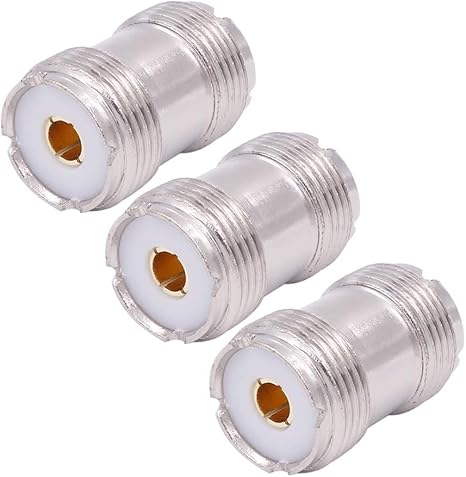 Amazon.com: Fancasee (3 Pack) PL-259 / SO-239 UHF Female to Female Coax ...
