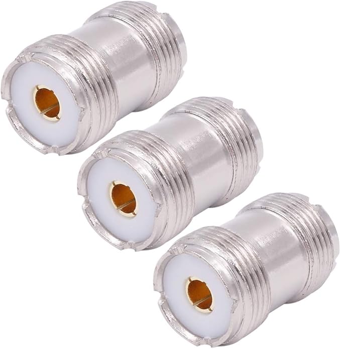 Amazon.com: Fancasee (3 Pack) PL-259 / SO-239 UHF Female to Female Coax ...