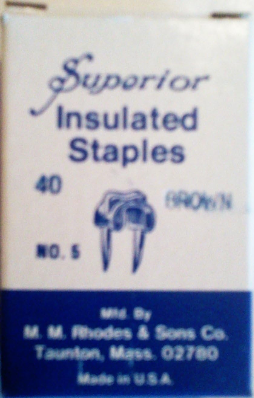 Amazon.com: # 5 Insulated Staples 5/16 10 boxes of 40 staples : Office ...