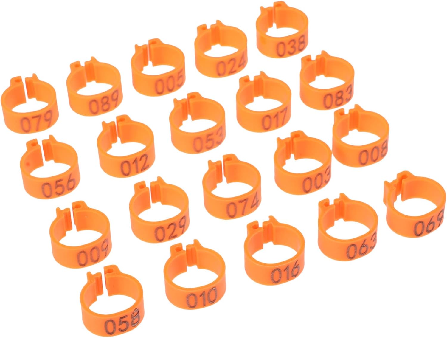 Amazon.com: VILLCASE Chicken Leg Bands 100Pcs 10mm Bird Leg Ring ...