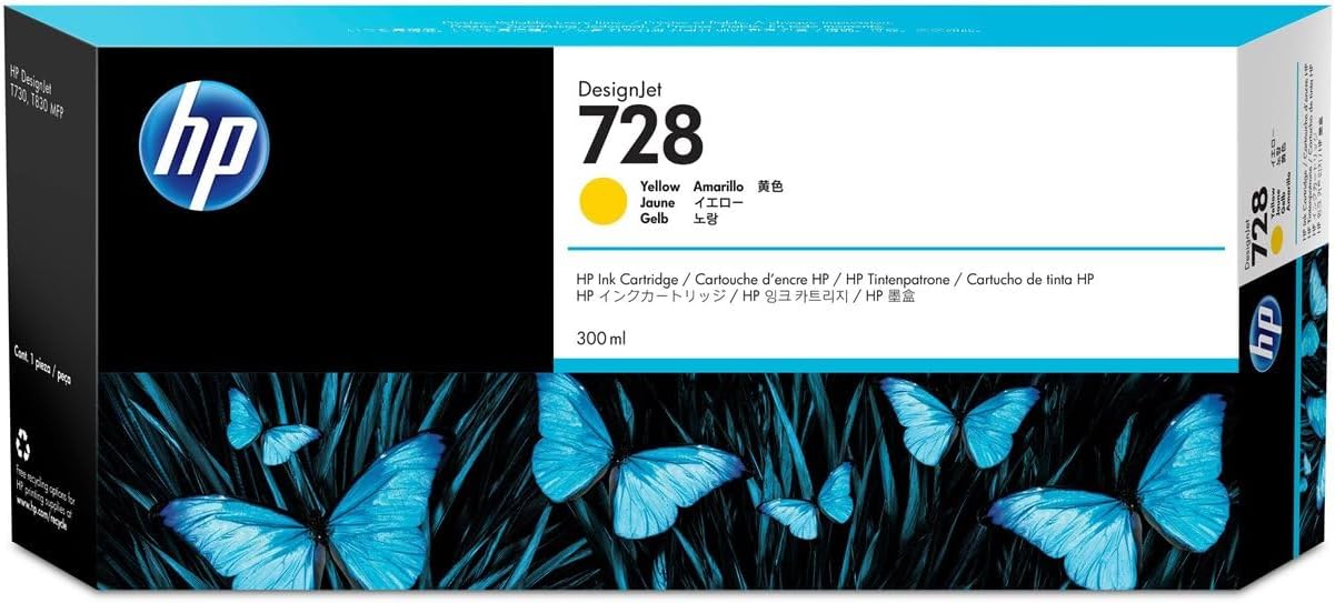 Amazon.co.jp: 日本HP HP728 インクカートリッジ イエロー300ml F9K15A : パソコン・周辺機器