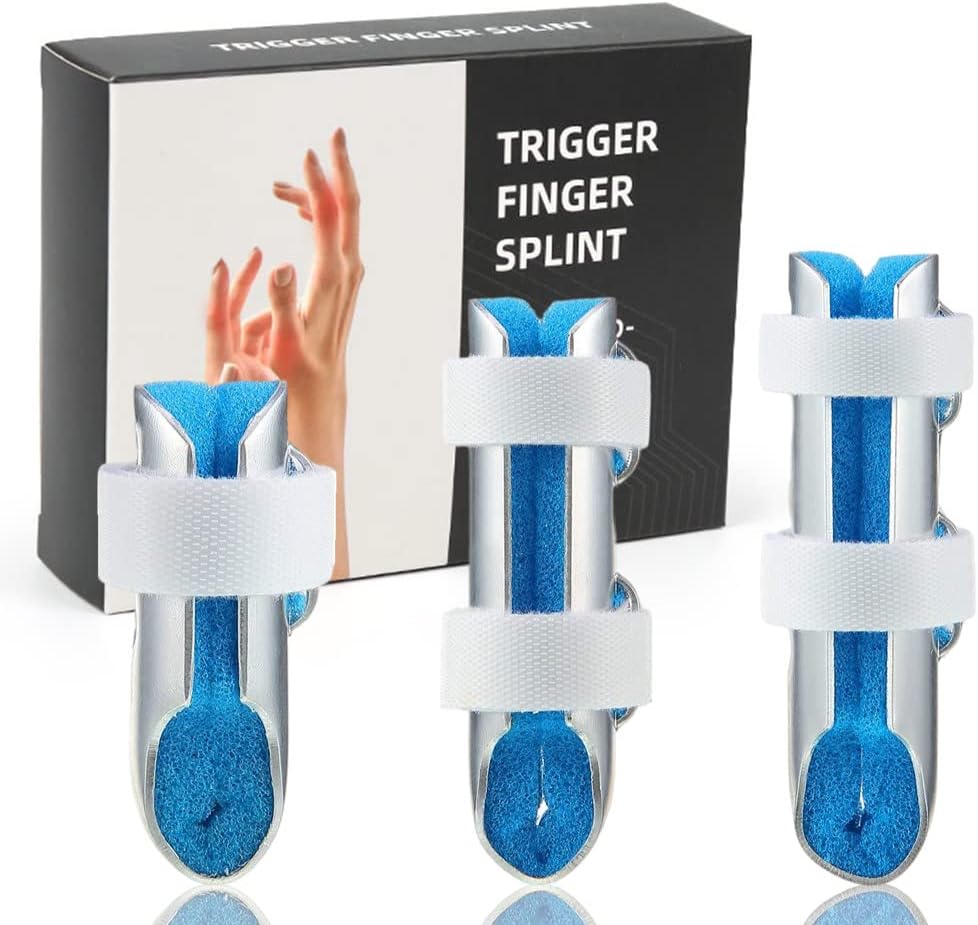 3 Pack Finger Splints Finger Support Brace 3-Size Finger Knuckle ...