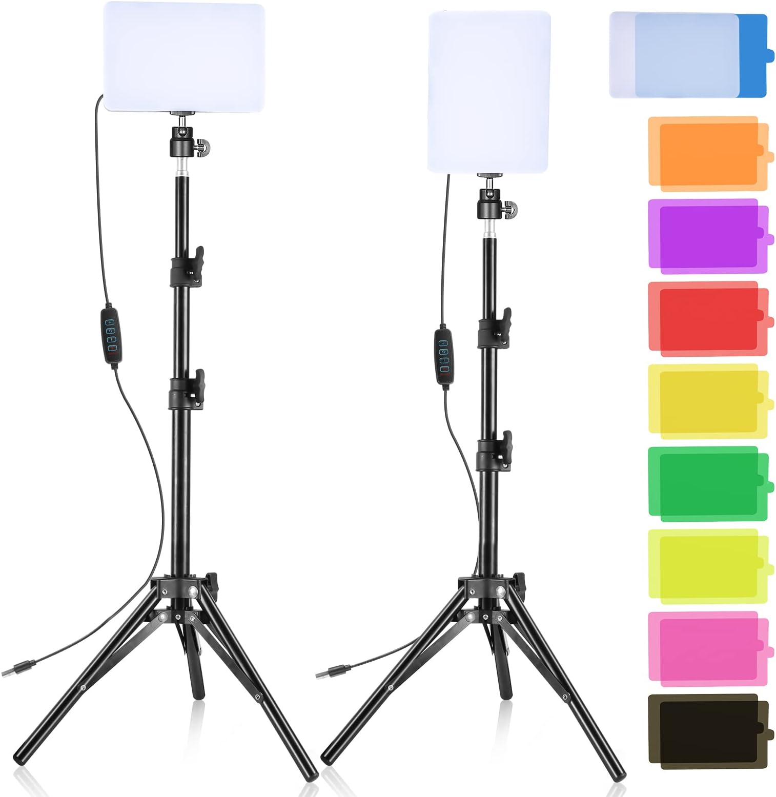 Amazon.com : Neewer 2 Pack Dimmable 5600K USB LED Video Light with ...