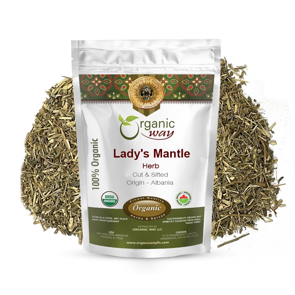 Amazon.com : Organic Way Lady's Mantle Herb Cut & Sifted (Alchemilla ...