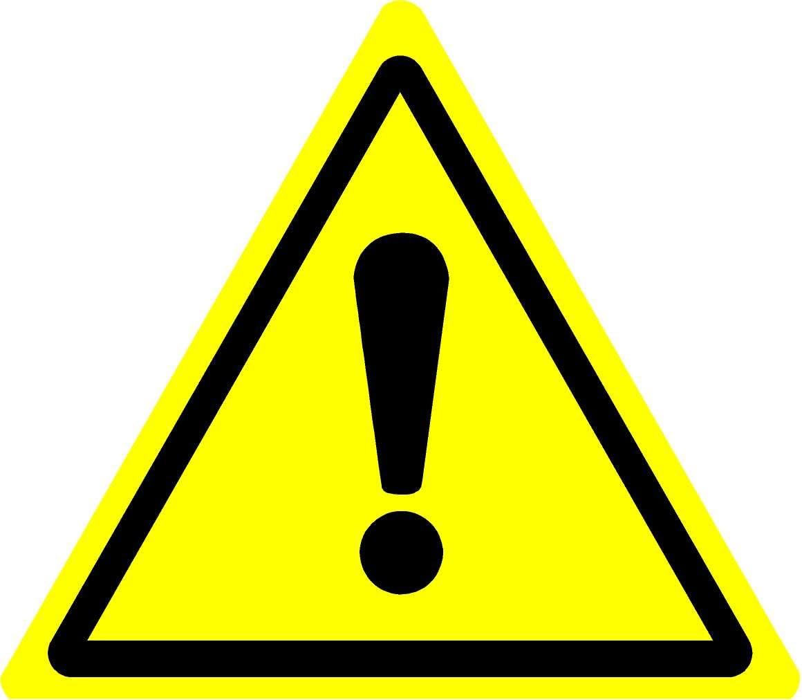 ISO Safety Sign - International Hazard Warning Symbol - Self Adhesive ...