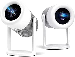 Amazon.com: J1 1080P 4K Android portátil mini proyector 360 grados ...