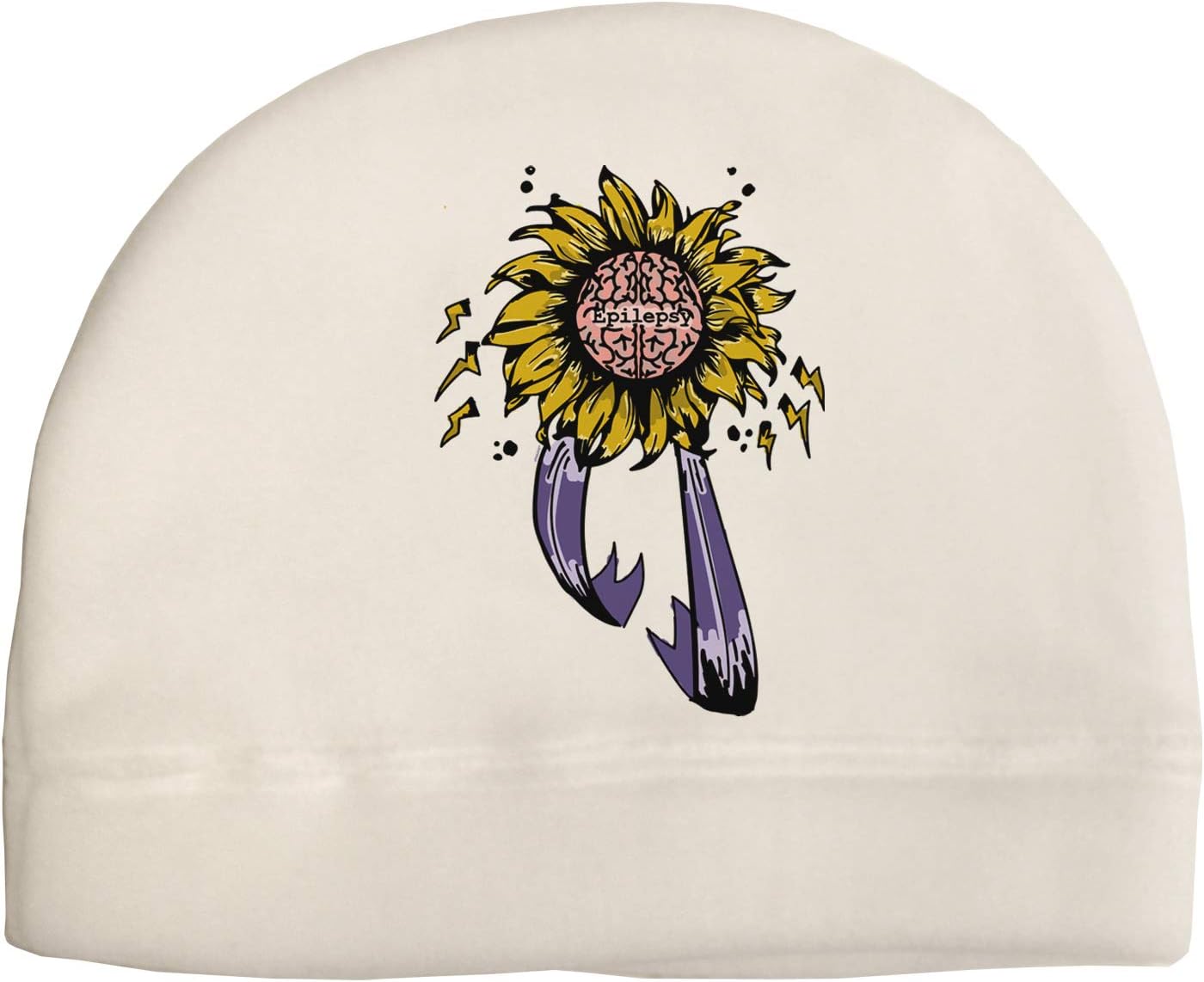 TOOLOUD Epilepsy Awareness Adult Fleece Beanie Cap Hat White at Amazon ...