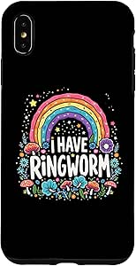 Amazon.com: iPhone XS Max I Have Ringworm Funny Retro Offensive ...