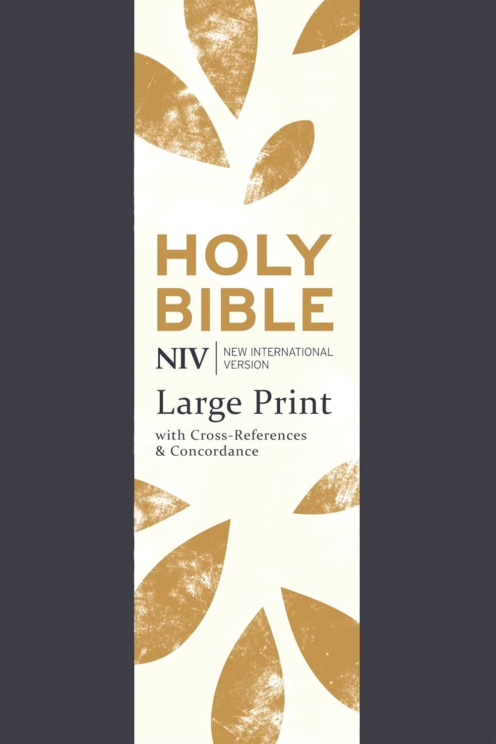 NIV Large Print Single-Column Deluxe Reference Bible: Navy Soft-tone ...