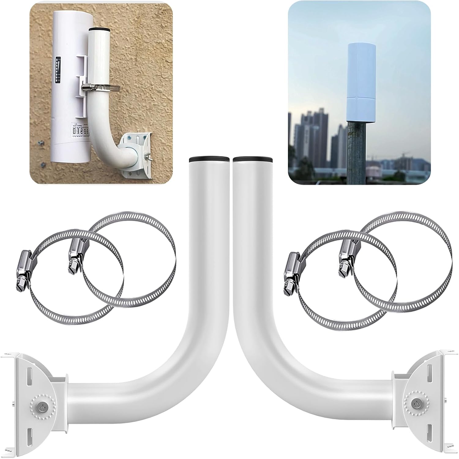 Amazon.com : [2 Pack] Universal Wireless Bridge Mount Outdoor J Pole ...