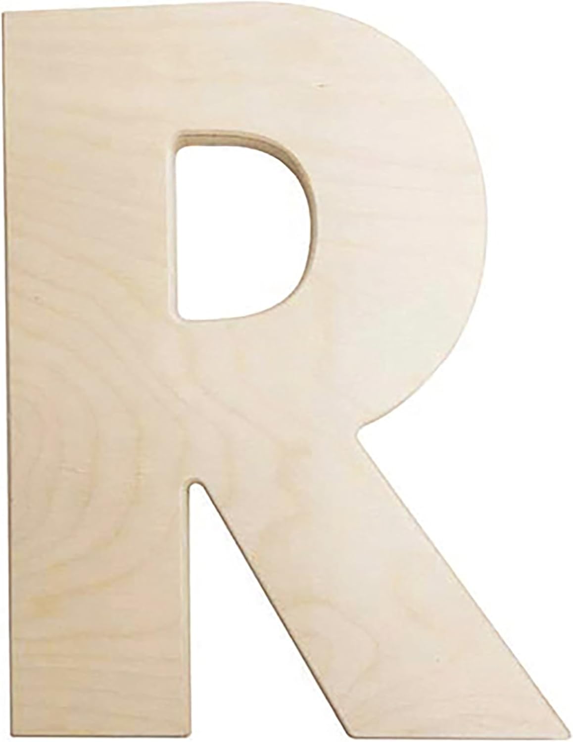 Amazon.com: Darice U0993-R Bold Solid Wood Letter, Capital R, 12" : Baby
