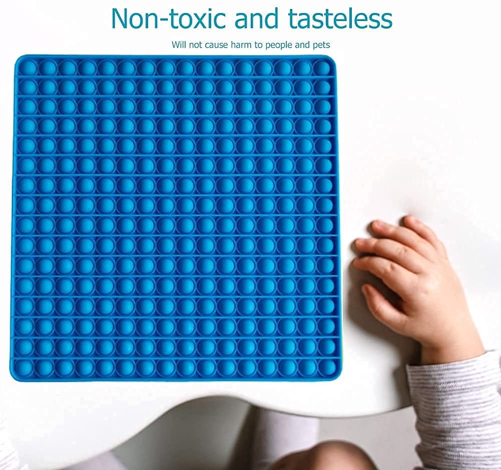 Big Size Pop It Push Fidget Sensory Bubble Square Blue 11.8 inch Jumbo ...