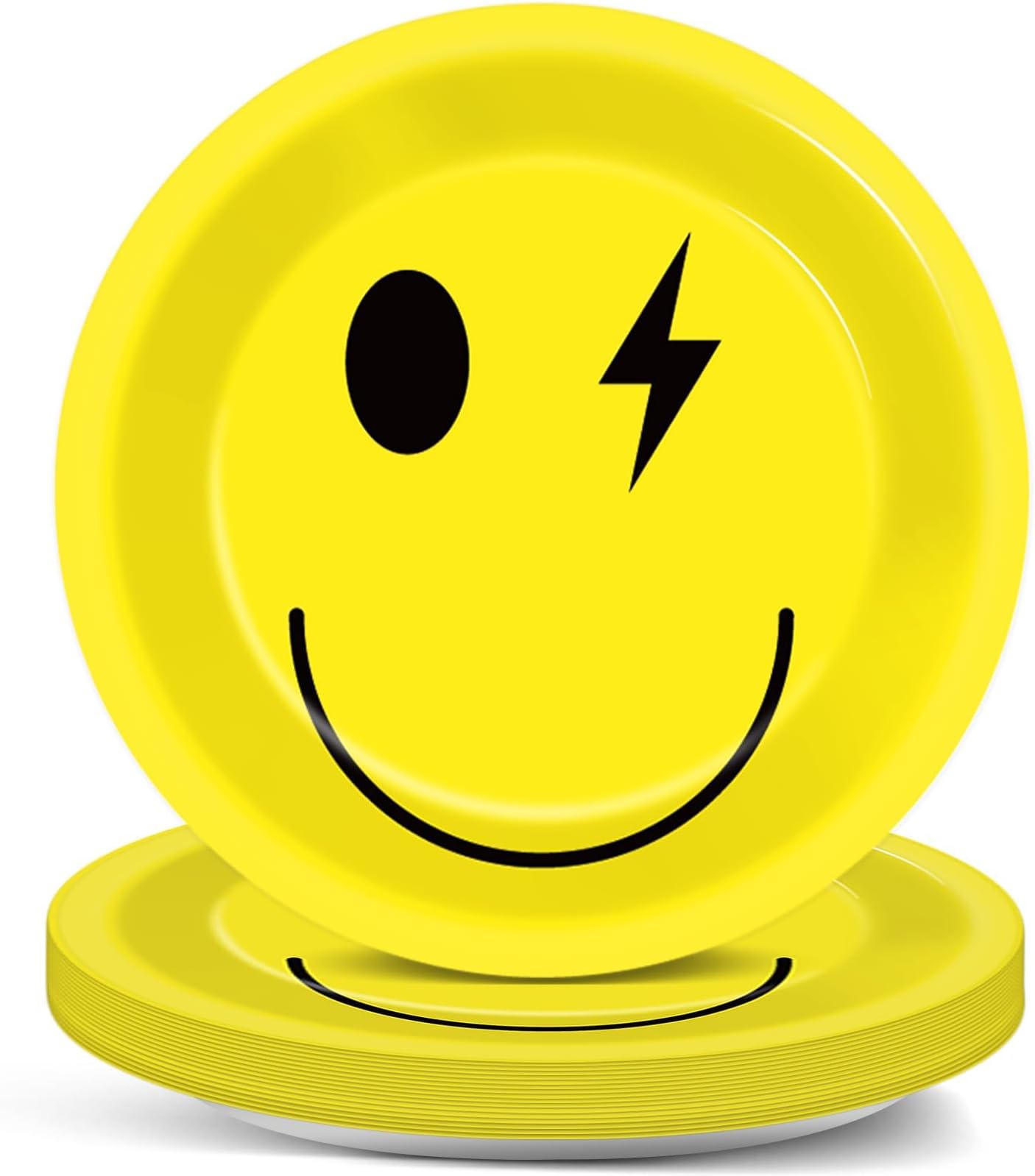 Amazon.com: Chinco 100 Pcs Preppy Smile Face Birthday Party Decorations ...