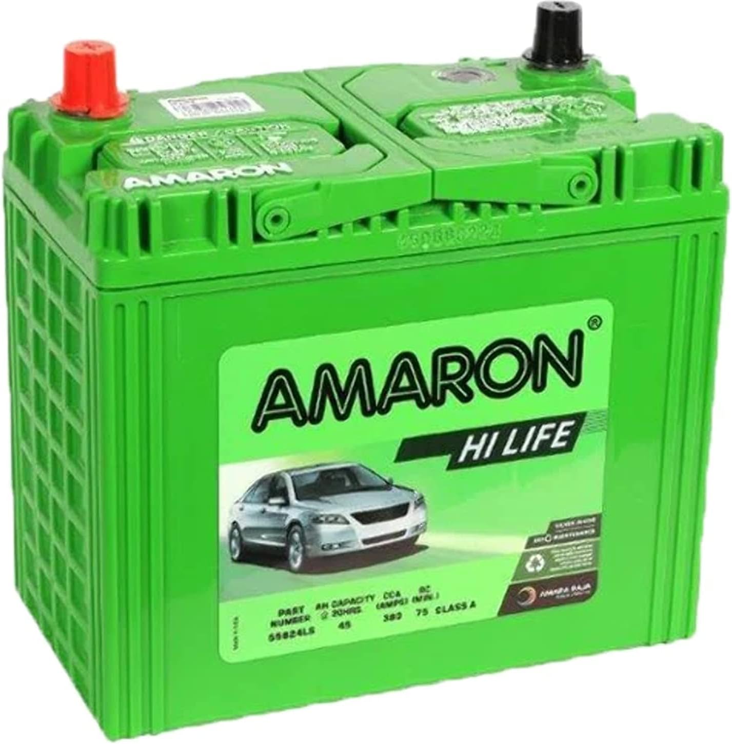 Amaron Car Battery 12V 60AH 55D23L/85D23L: Buy Online at Best Price in ...