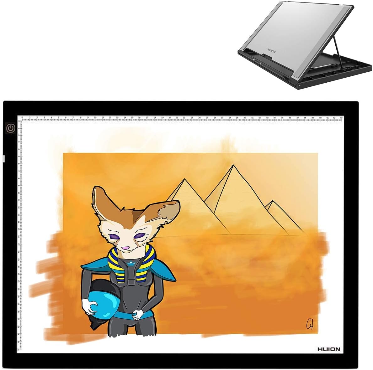 Amazon.com: Huion A4 LED Light Pad Tracing Light Box and Huion ST300 ...