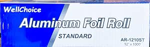 Amazon.com: Aajpremier Aluminum Foil 12" x 1000' - Standard Duty ...