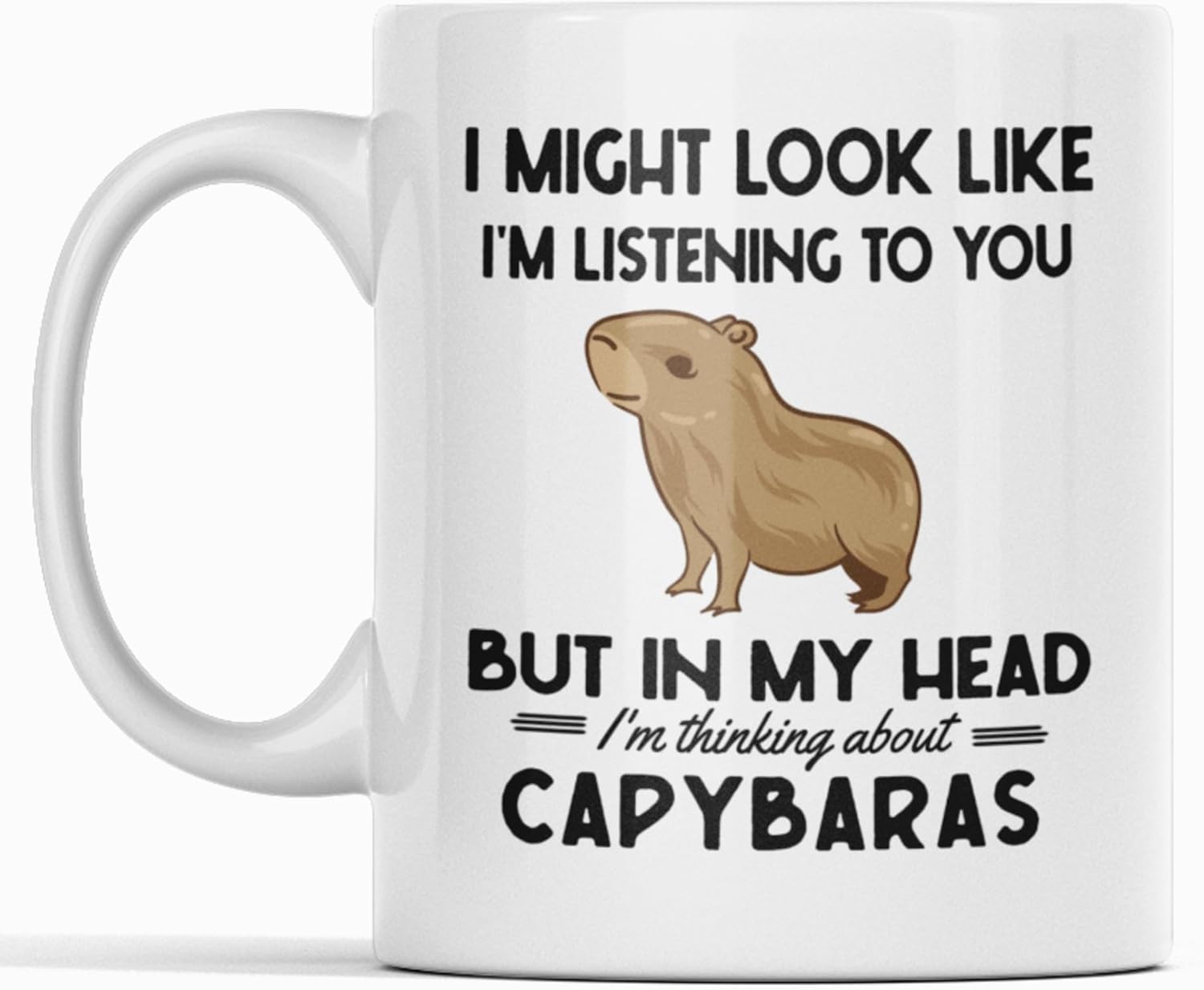 Perfect Printables Funny Capybara Lover Coffee Mug Gift, I Might Look ...