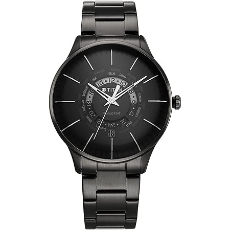 Titan Grandmaster II Analog Black Dial Men's Watch-1847KM02/NP1847KM02 ...