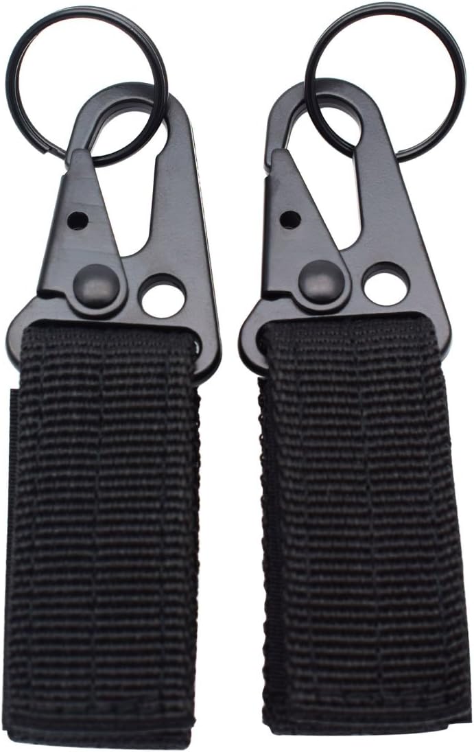 Amazon.com: KEEJEA 4 Pack Magic tape KeyChain Tactical Gear Clip Nylon ...
