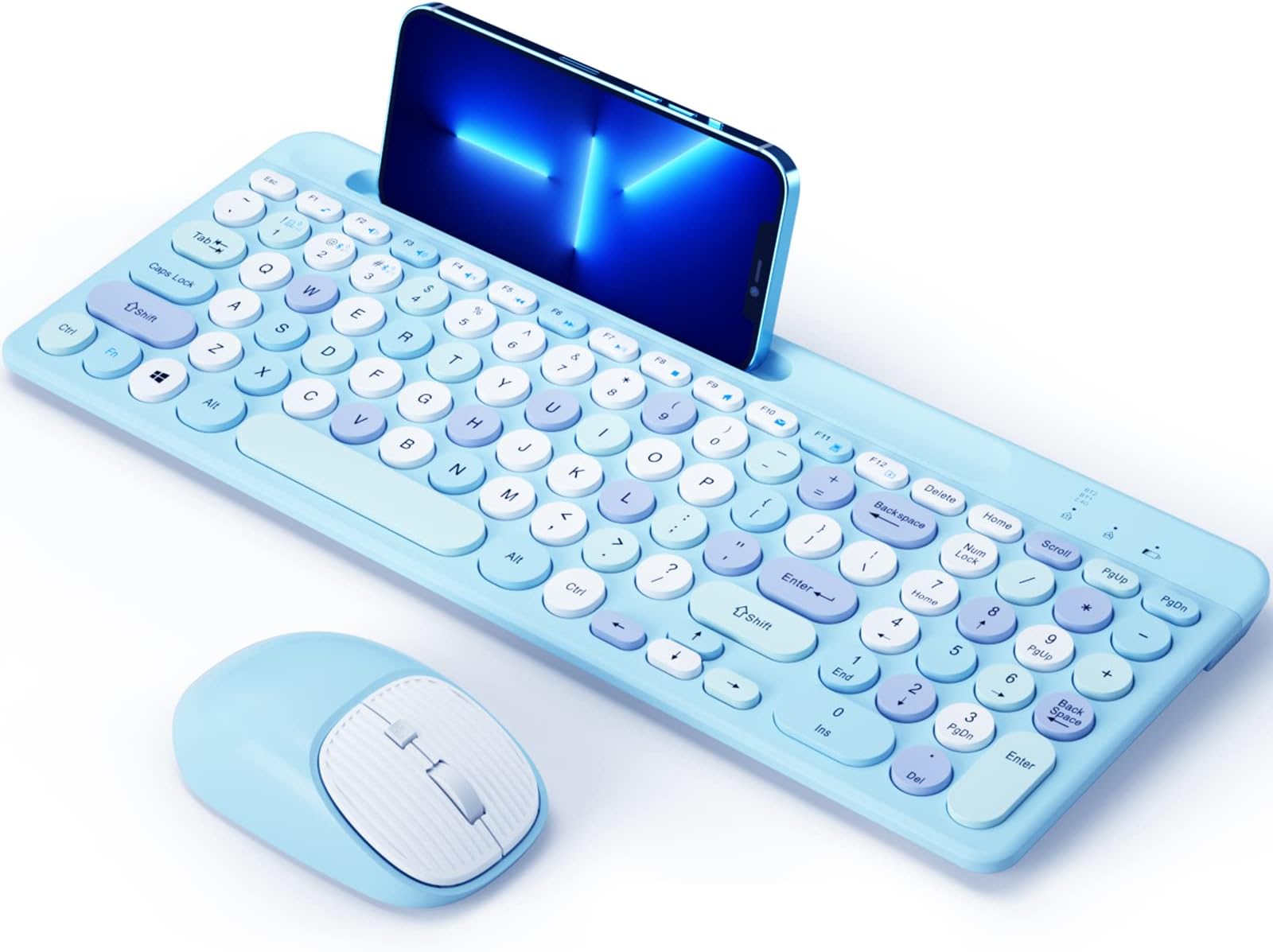 Amazon.com: Bluetooth Keyboard and Mouse Wireless, Multi-Device ...