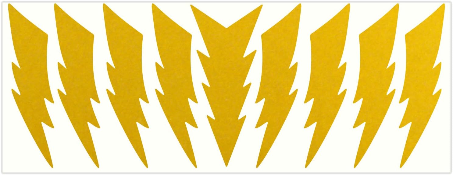 Amazon.com: StickerDad Lightning Bolts Pack of 4 for Helmet, Windows ...