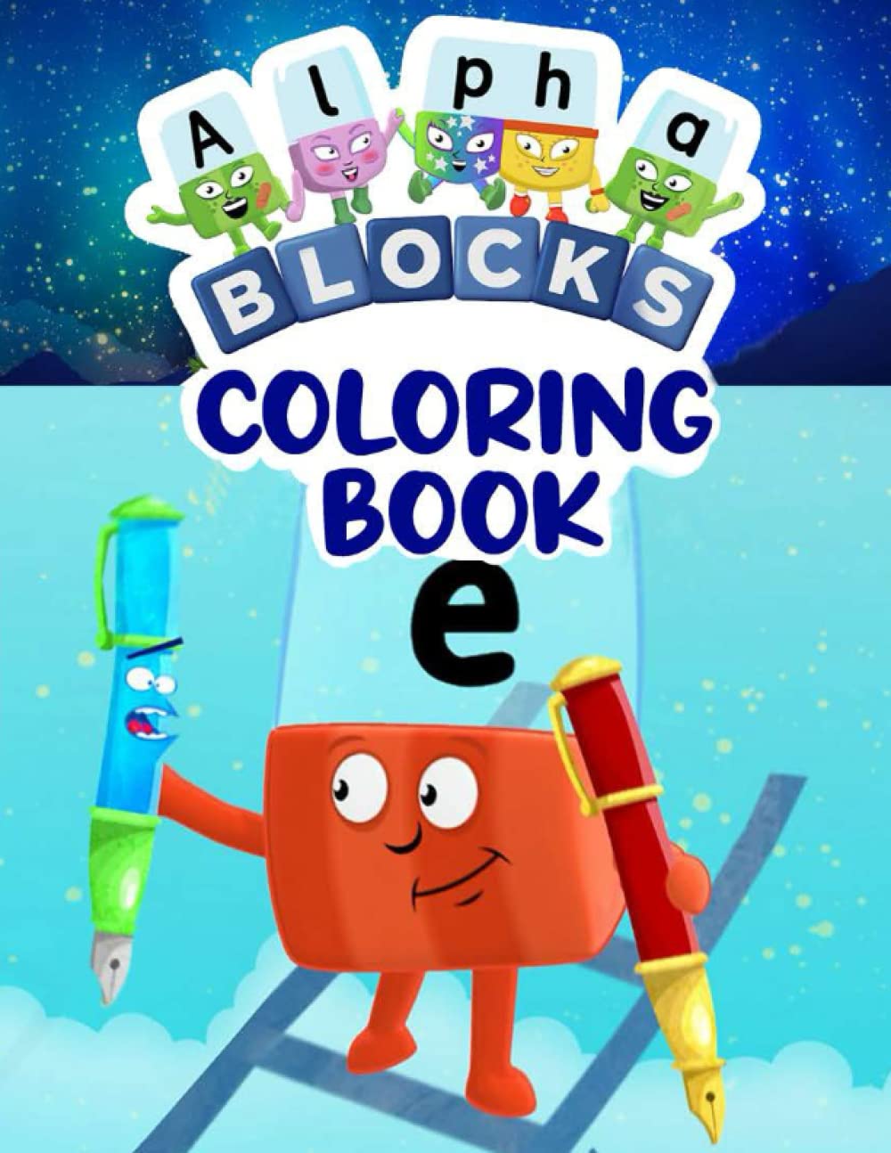 Alphablocks Coloring Book: Alphabet Recognition and Coloring letter A-Z ...