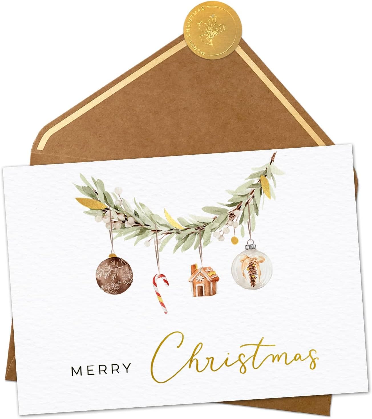 Huifengjie Carte Noel, 40 Pièces Carte de Noel avec Enveloppe et ...