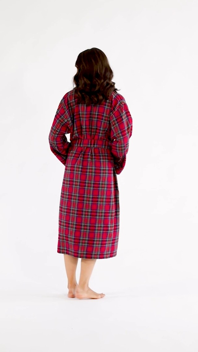 Watch PajamaGram Long Womens Bathrobes - Flannel Robe on Amazon Live