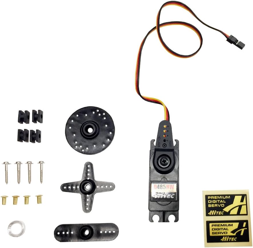 Amazon.com: Hitech RCD 36485 D-485Hw Karbonite Gear Ball Bearing Servo ...