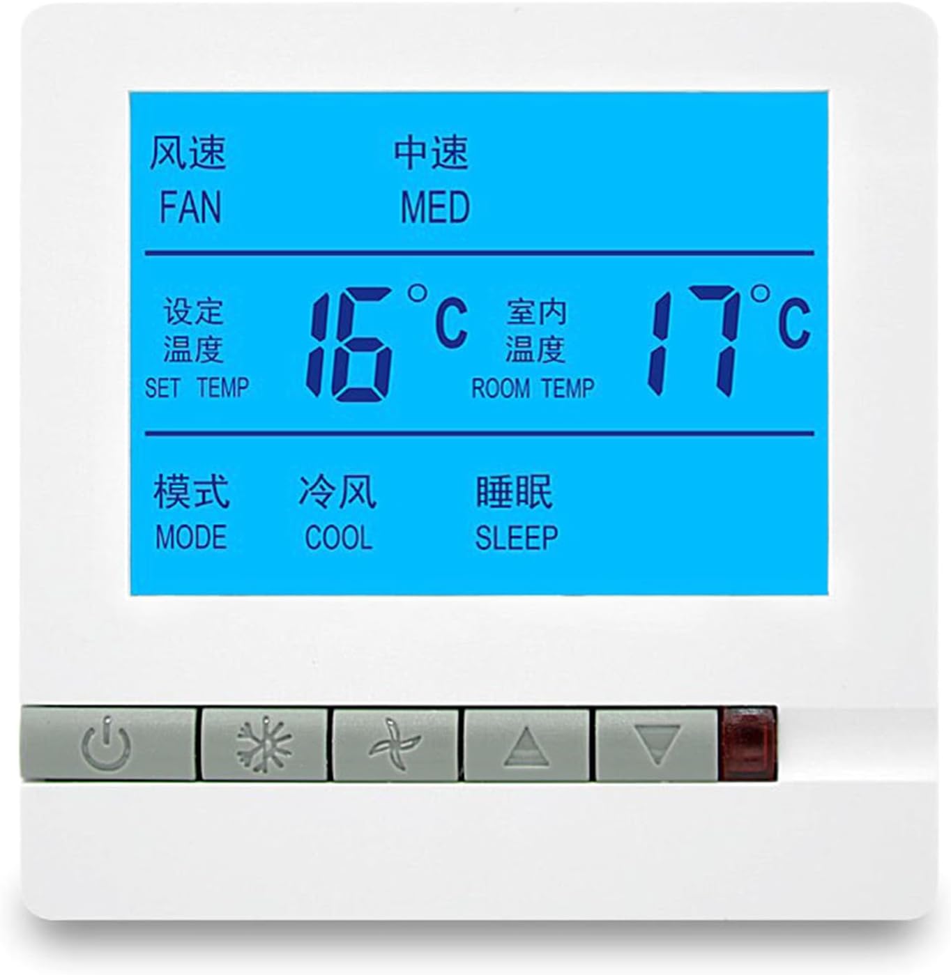 Digital Thermostat Water Electric Warm Floor Heating Panel Switches LCD ...