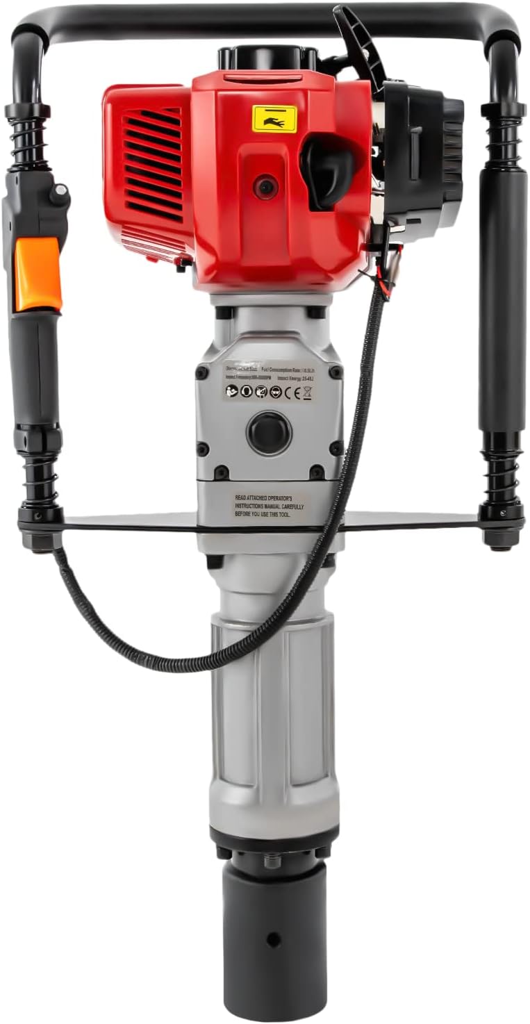 Amazon.com: 52CC 2 Stroke Gas Powered Pile Driver, 2.3HP Gas Powered T ...