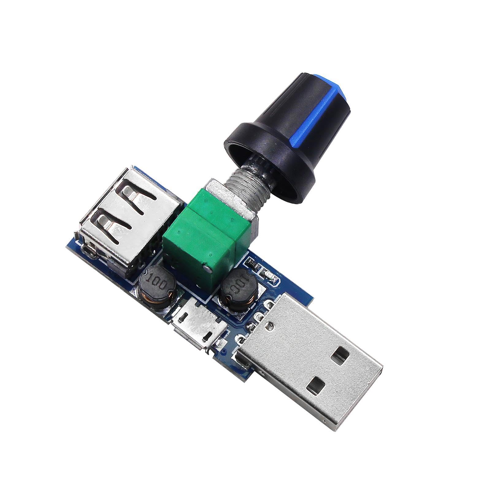 Amazon.co.jp: USBファンスピードコントローラー,USBファン速度レギュレーター、風速および風量レギュレーター、冷却サイレント ...