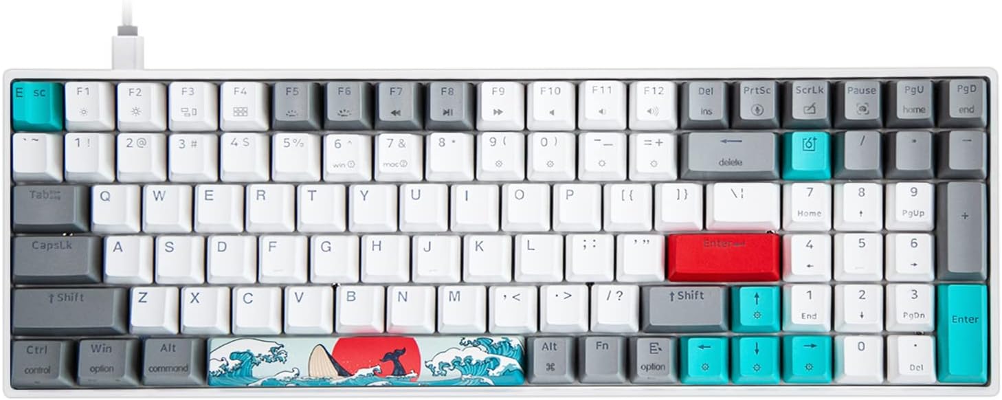 Amazon.com: SKYLOONG SK96 Lite Gasket Mount Wired Mechanical Keyboard ...