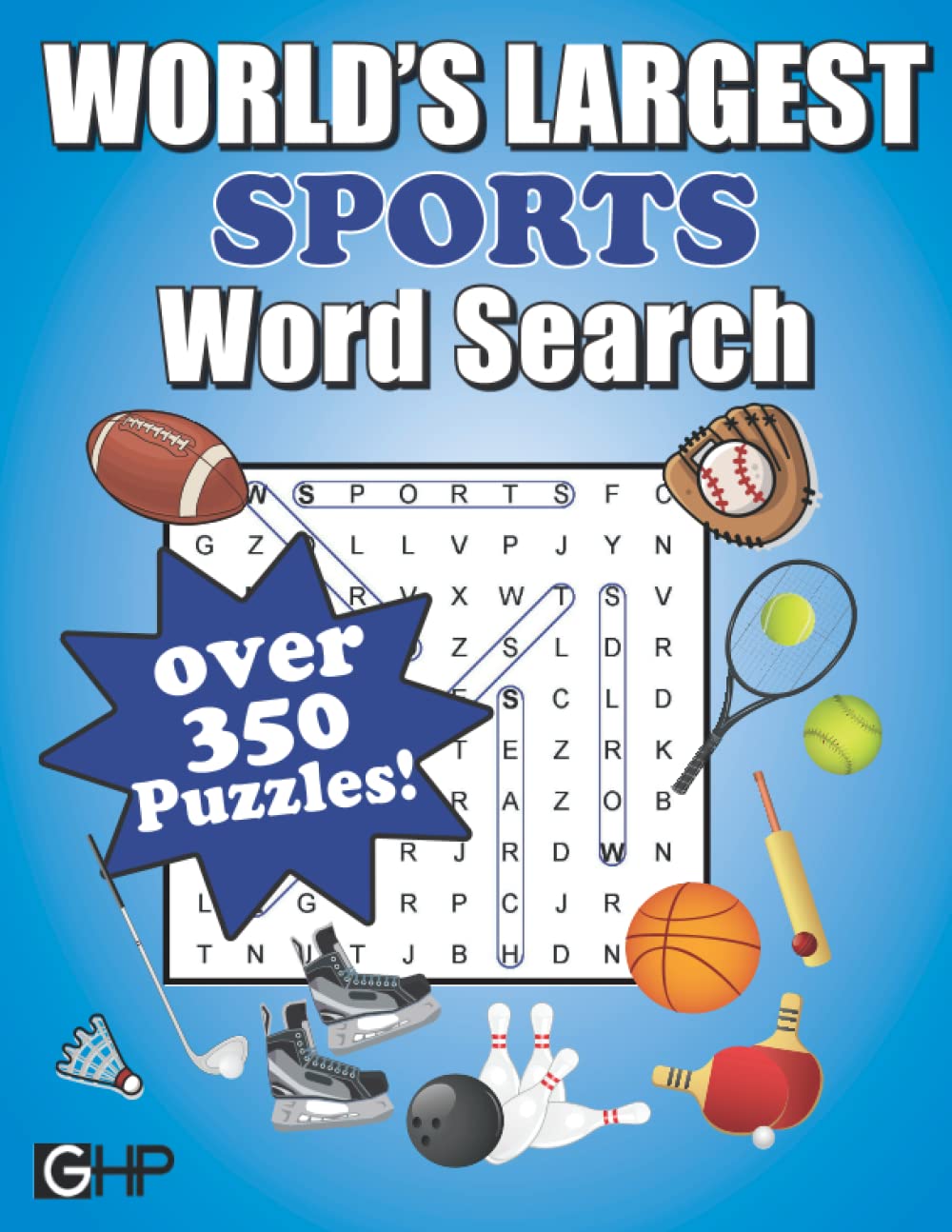 World's Largest Sports Word Search Book: 356 Sports Word Find Puzzles ...